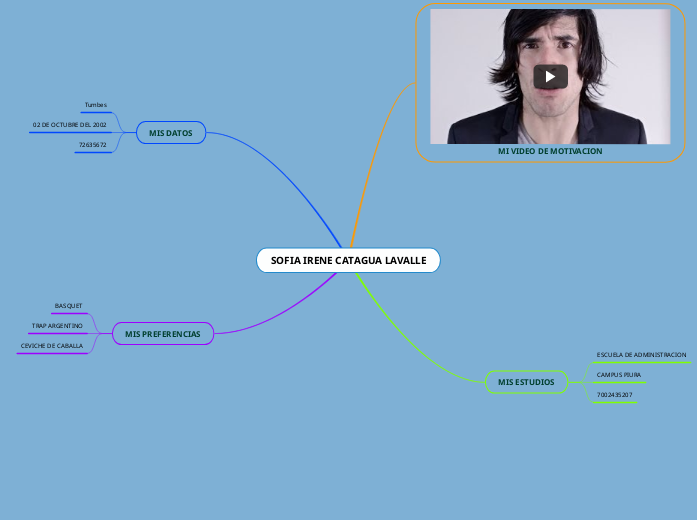 SOFIA IRENE CATAGUA LAVALLE - Mind Map